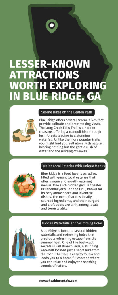 Lesser-Known Attractions Worth Exploring in Blue Ridge, GA